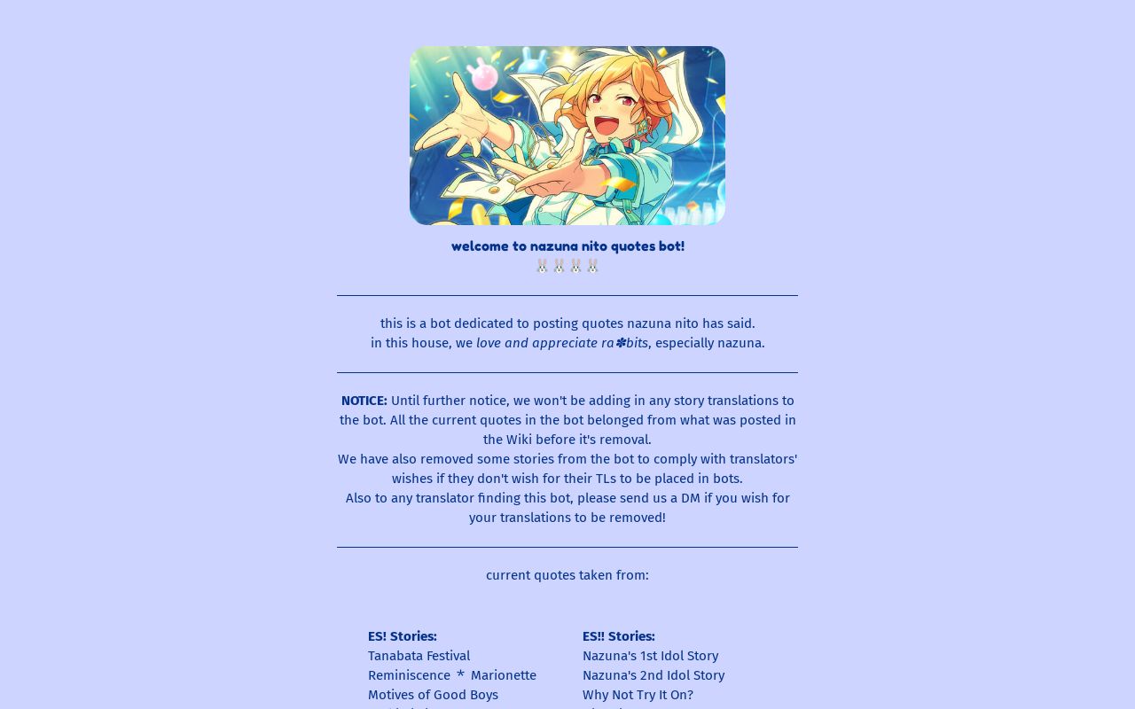 nazuna nito quote bot